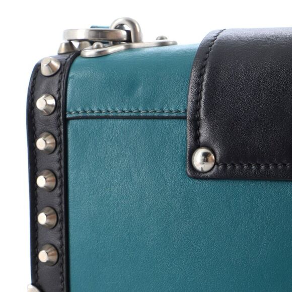 Prada | Bags | Prada Cahier Crossbody Bag Studded City Calf Small Blue | Poshmark